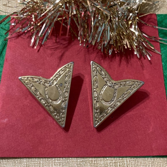 Vintage | Accessories | Vintage Western Metal Shirt Collar Tips ...